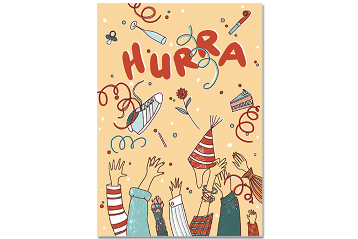 Postkarte Hurra- Mare Di Maria